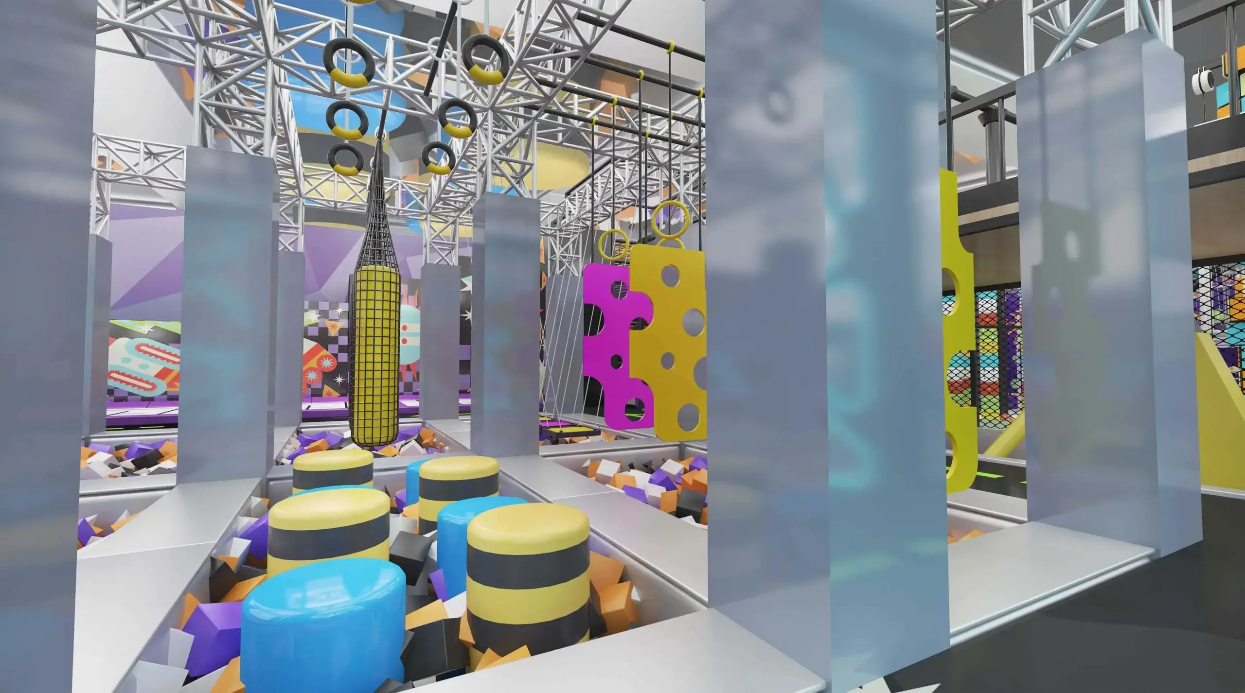 Indoor Adventure Park Equipment - Dream Catch Playground Manufacturer